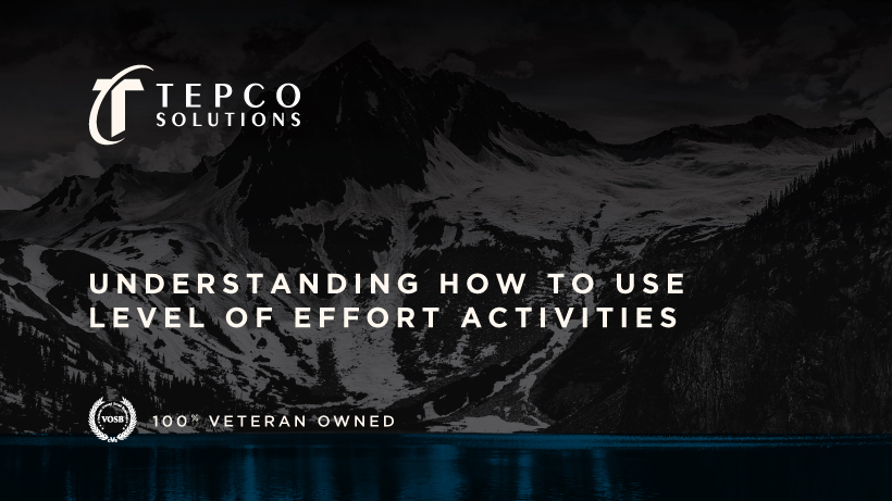 Understanding How to Use level of Effort Activities | TEPCO Solutions